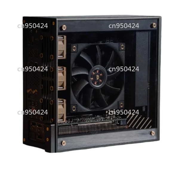 LP P6 ITX Case Aluminum CNC Mini PC Chassis for 4060 GPU with 1U Power ...