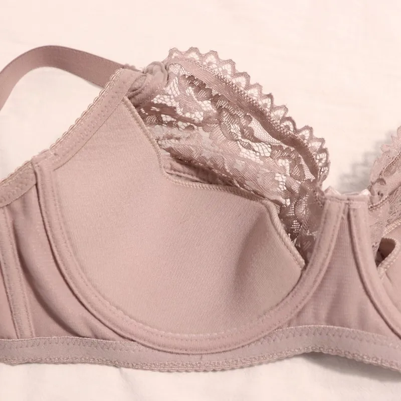 Soutien-gorge,brassière en dentelle de couleur unie pour femme,sous ...