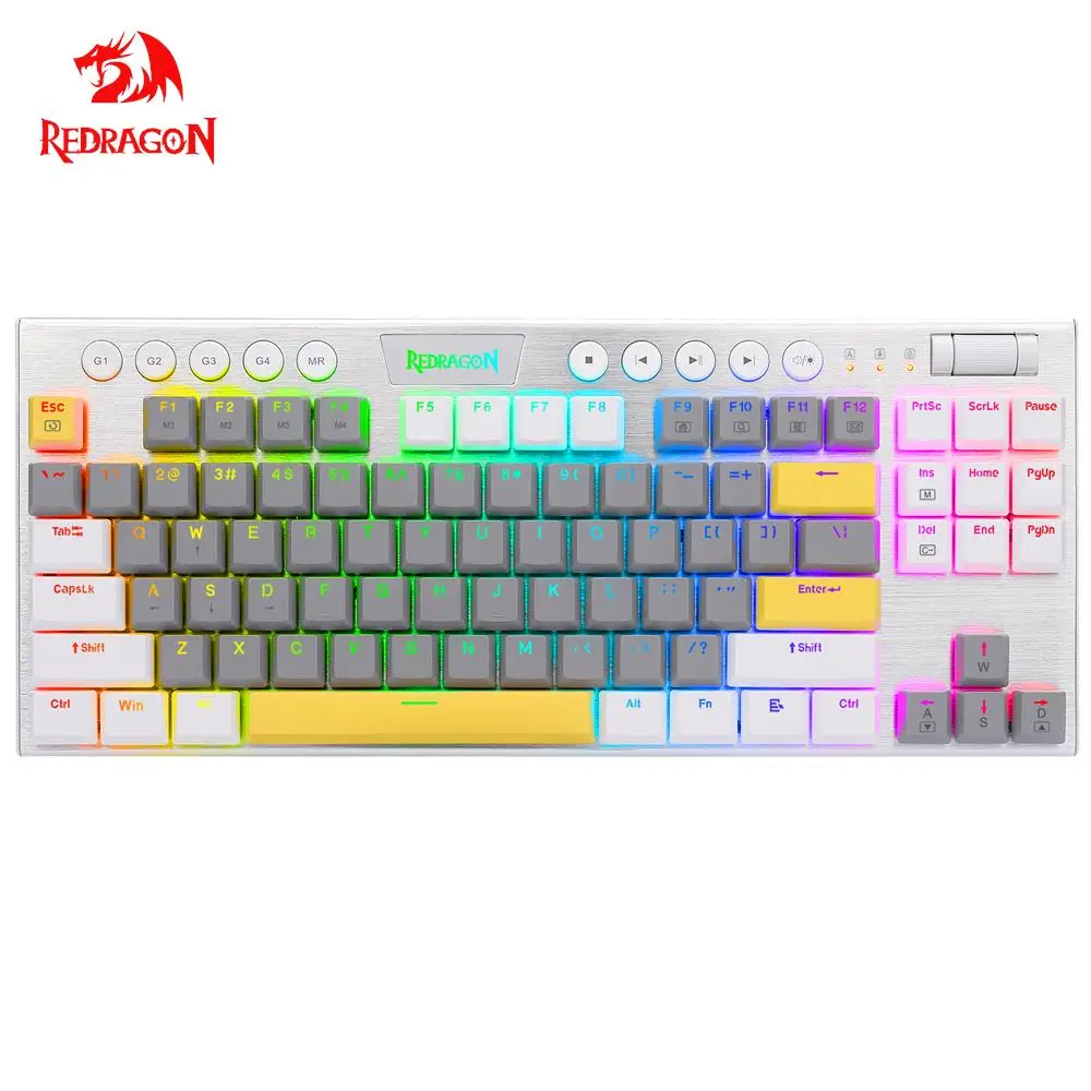 REDRAGON Horus TKL K622 RGB USB Mini Slim Ultra Thin Designed Wired ...