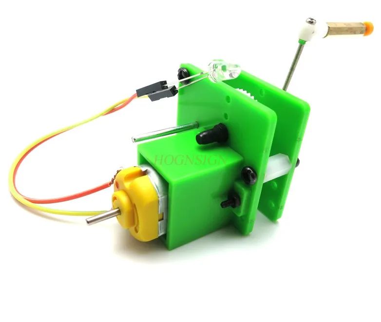 DIY-Hand-Crank-Dynamo-Generation-Handmade-Toy-Creative-Simple-Physics ...