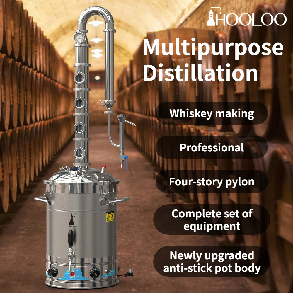 Hooloo Household Moonshine Still Distillation Machine Stainless Steel ...