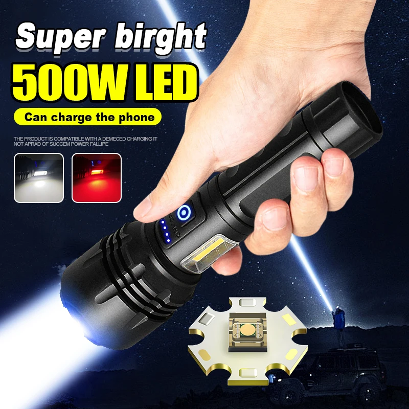 Nueva actualización de 8000000 lúmenes, linterna súper potente ...