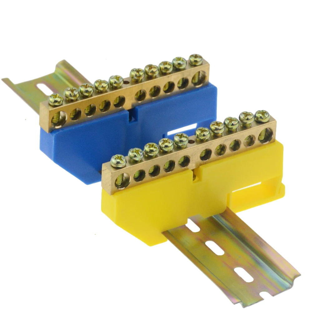 2pcs-distribution-box-rail-terminal-block-Flame-retardant-plastic-wire ...