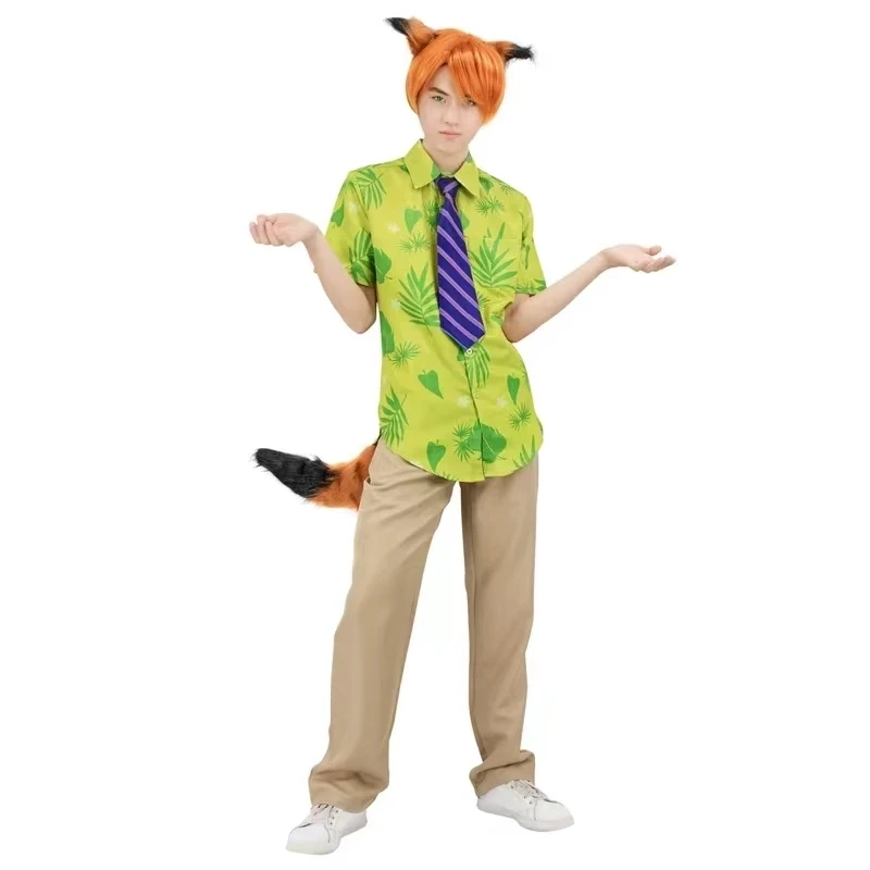 HOT-Halloween-Anime-Crazy-Nick-Wilde-Cosplay-Costume-Fox-Cos-TOPIA-Nick ...