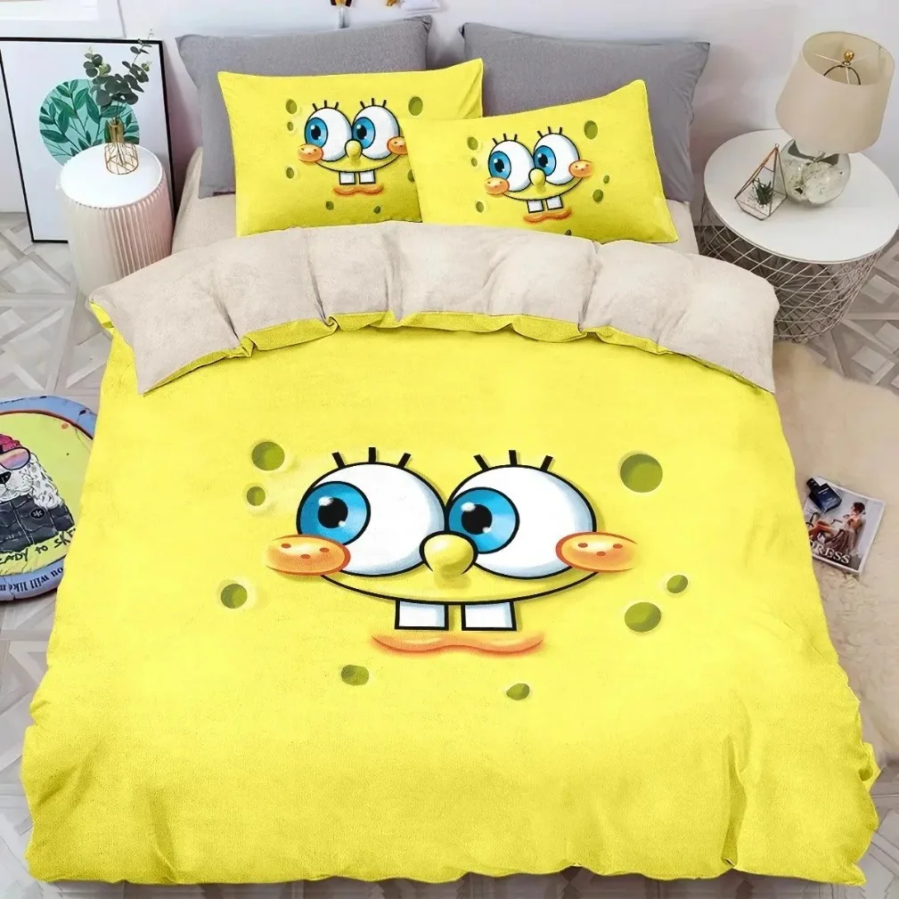 Patrick-Star-Printed-Quilt-Duvet-3D-HD-Spongebob-Bedding-Set-2-3-Piece ...