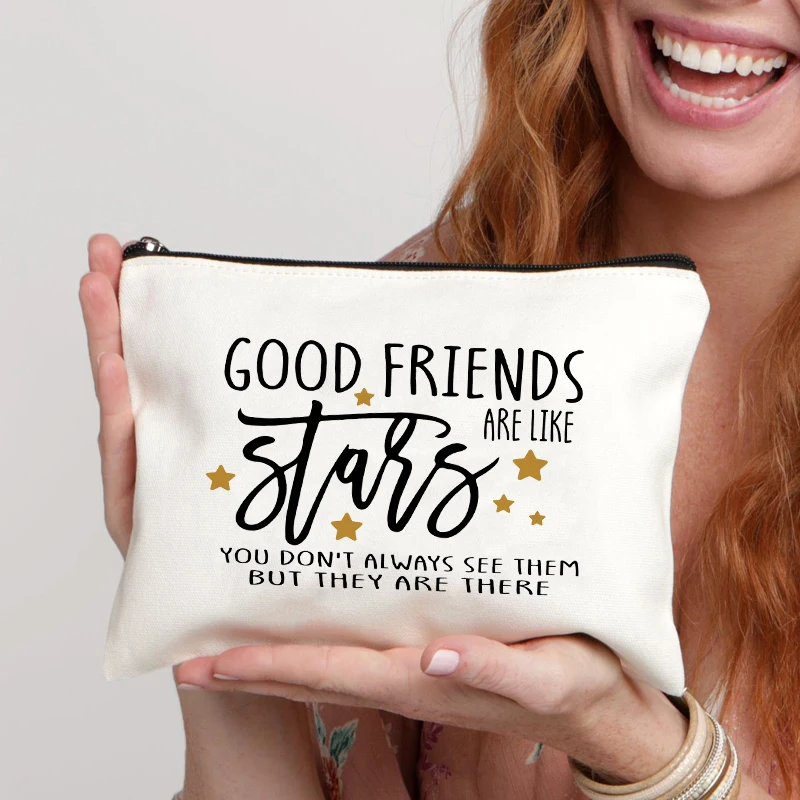 Funny Slogan Pouch Cosmetic Bag Zipped Pencil Case Snacks Makeup Bags ...