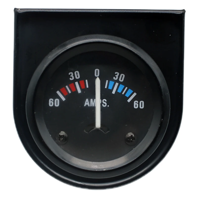 2Inch-52mm-Car-AMPS-Meter-60-0-60A-Ammeter-White-LED-Light-AMPS-Gauge ...
