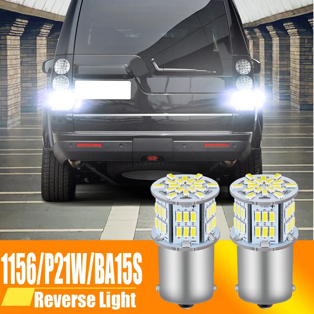 2pcs LED Light Reverse Lamp P21W BA15S Canbus For Land Rover Defender ...