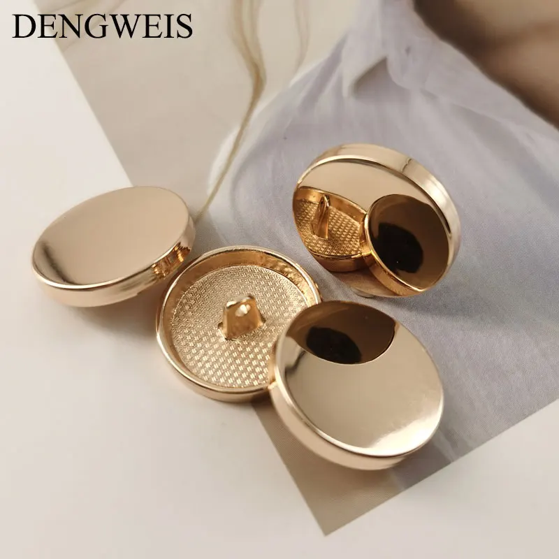 6pcs Golden Metal Buttons for Clothes Women's Coat Sewing Accessories ...
