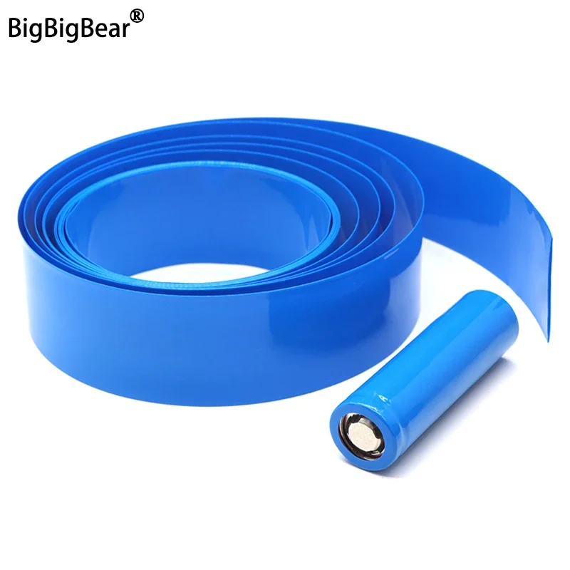 18650-PVC-Heat-Shrink-Tube-Battery-Pack-Blue-Width-29-5mm-300mm ...