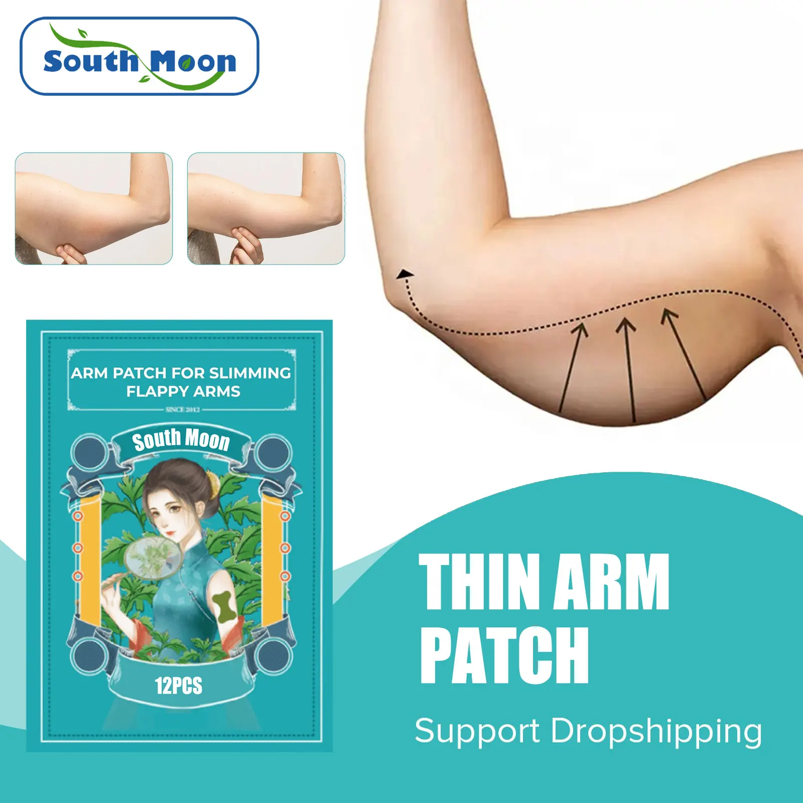 Moxibustion-Slim-Arm-Sticker-Anti-Cellulite-Thin-Arms-Firm-Shape-Weight ...