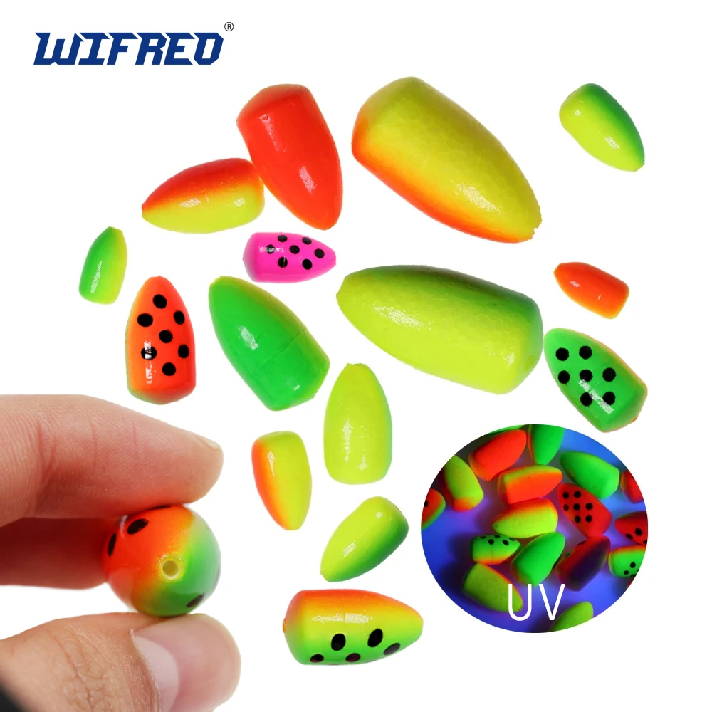 Wifreo 10pcs Oval Uv Foam Floats Trout Fly Fishing Indicator Bobbers ...