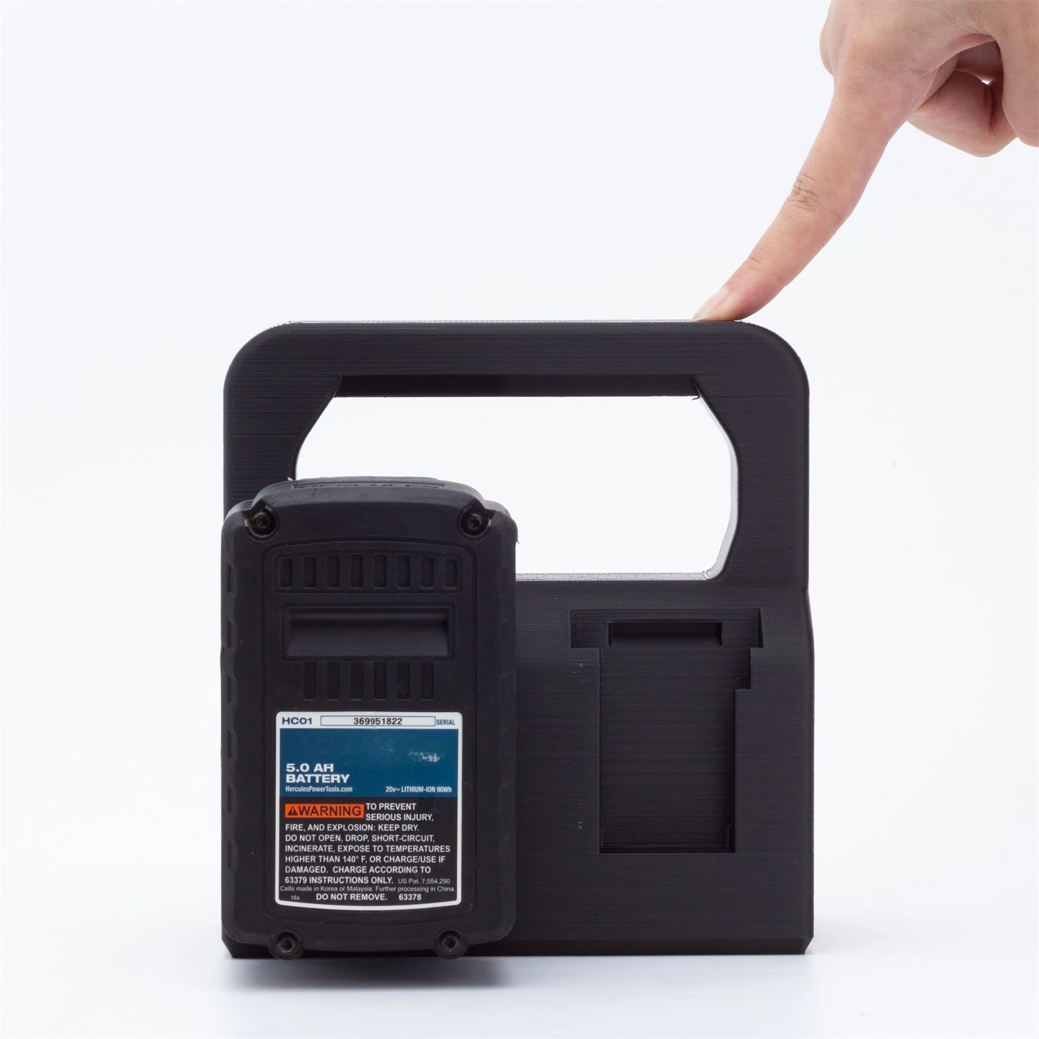 For HERCULES 20V Li-ion Battery Portable Battery Storage Rack Basket ...