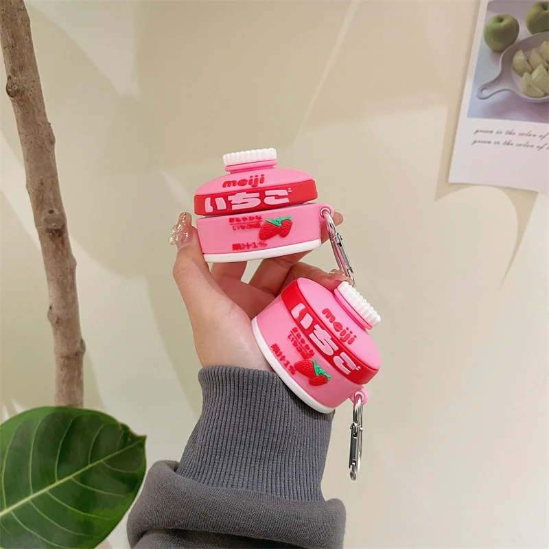 Korea-Cute-3D-Strawberry-Milk-Silicone-Earbuds-Cover-For-Samsung-Galaxy ...