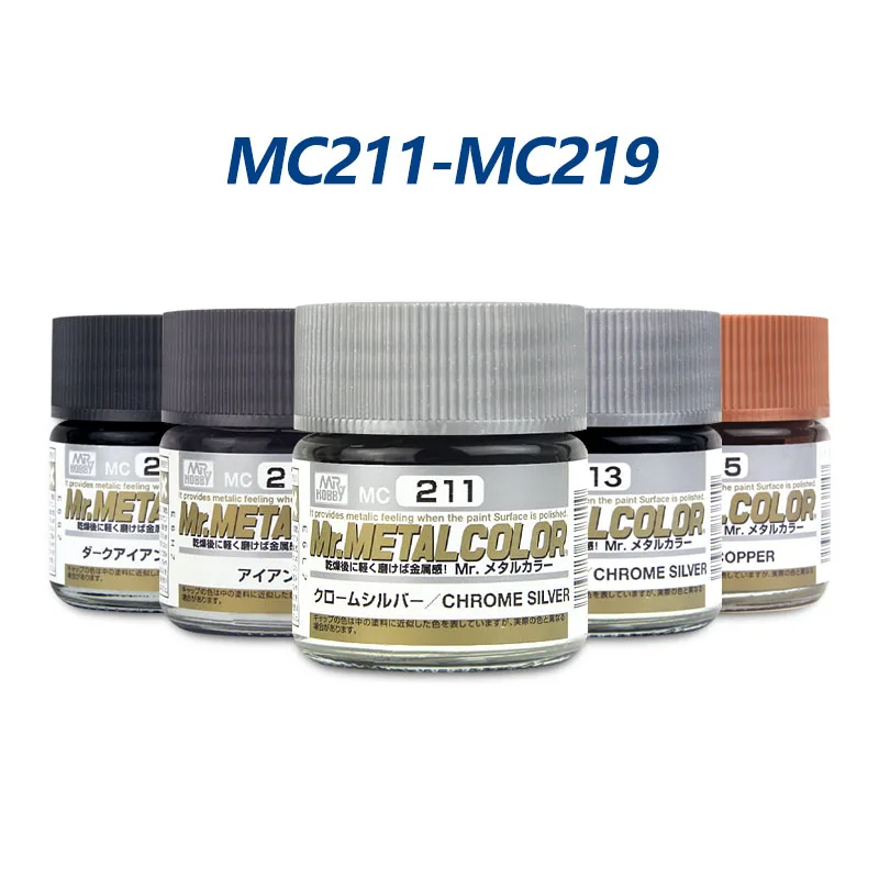 10ml-Mr-Hobby-MC211-219-Metallic-Colors-Nitrocellulose-Paint-Coating ...