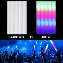 Led Foam Sticks Flashing Glow Batons | Multicolor Led Light Tube Party ...
