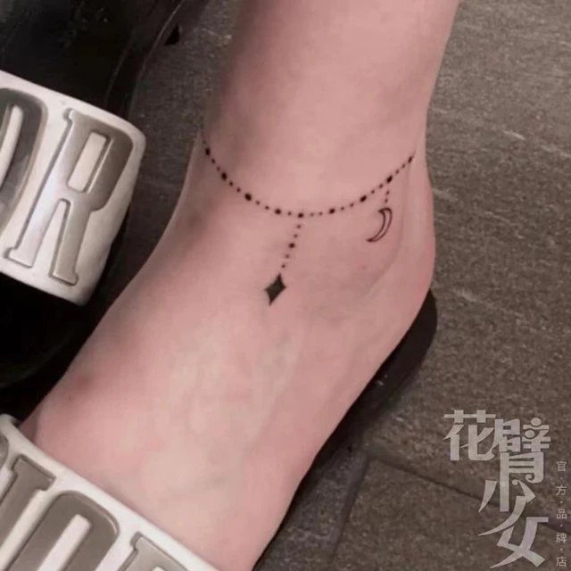 Ankle Bracelet Chain Tattoos