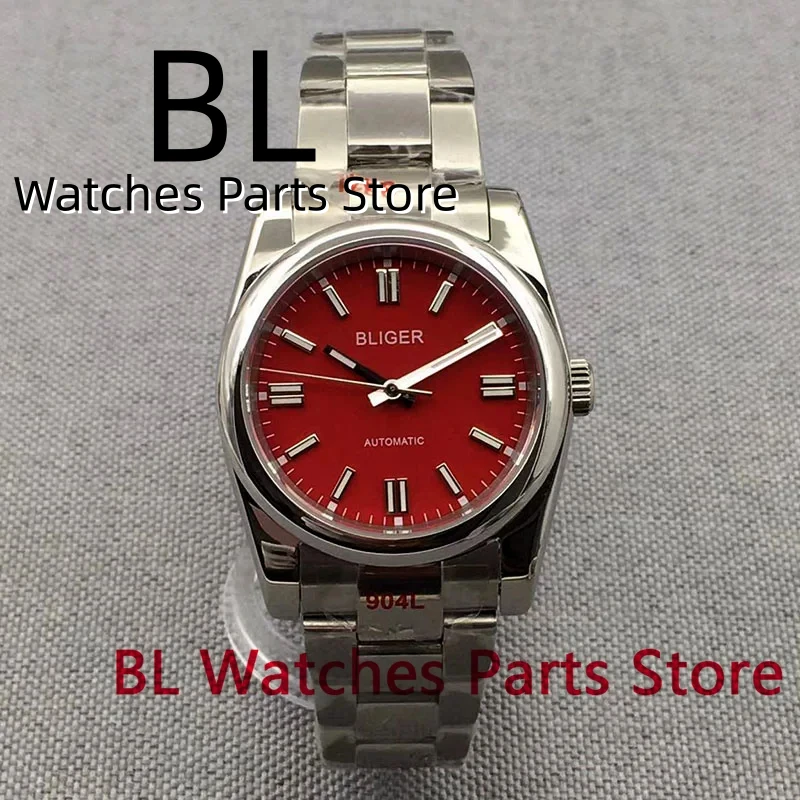 BLIGER-36mm-39mm-NH35A-Automatic-Men-Watch-MIYOTA-8215-PT5000-Black-Blue-Dial-Polished-Bezel ...