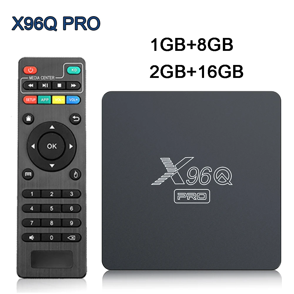 X96Q PRO Smart TV BOX Android 10 Allwinner H313 2GB 16GB X96Q PRO 2.4G WiFi 4K HD Set-Top Box ...