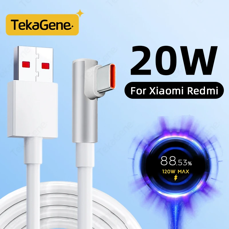 90-Degree-Elbow-20W-USB-To-Type-C-Quick-Charger-Fast-Charging-Cable-For ...