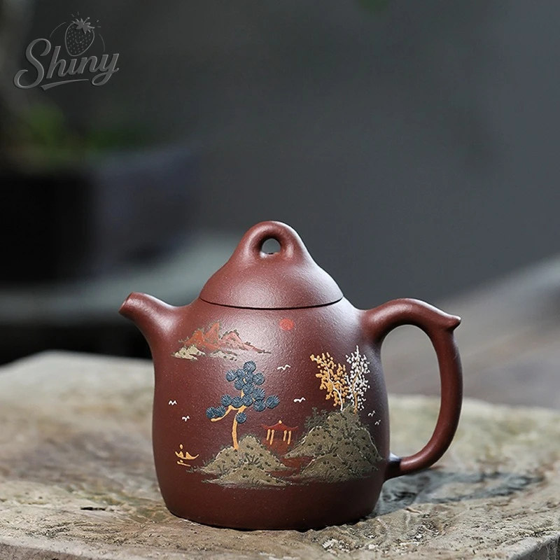 Original Ore Purple Clay Famous Purple Clay Pot Full Handmade Mountain ...