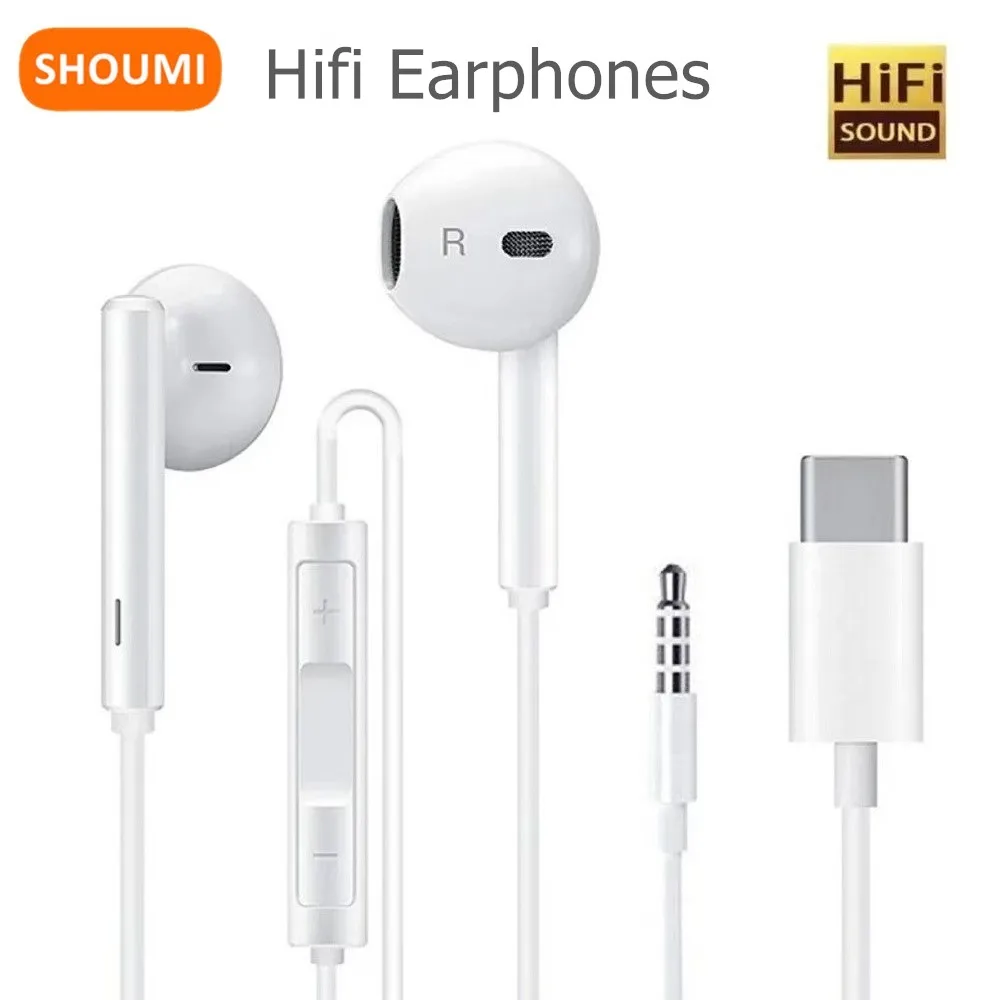 Shoumi-Type-C-In-Ear-Wired-Headphones-for-Huawei-iPhone-Xiomi-3-5 ...
