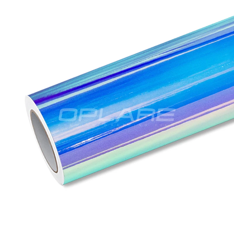 premium-rainbow-chrome-blue-vinyl-Wrap-film-Mystic-Chrome-blue-wrapping ...