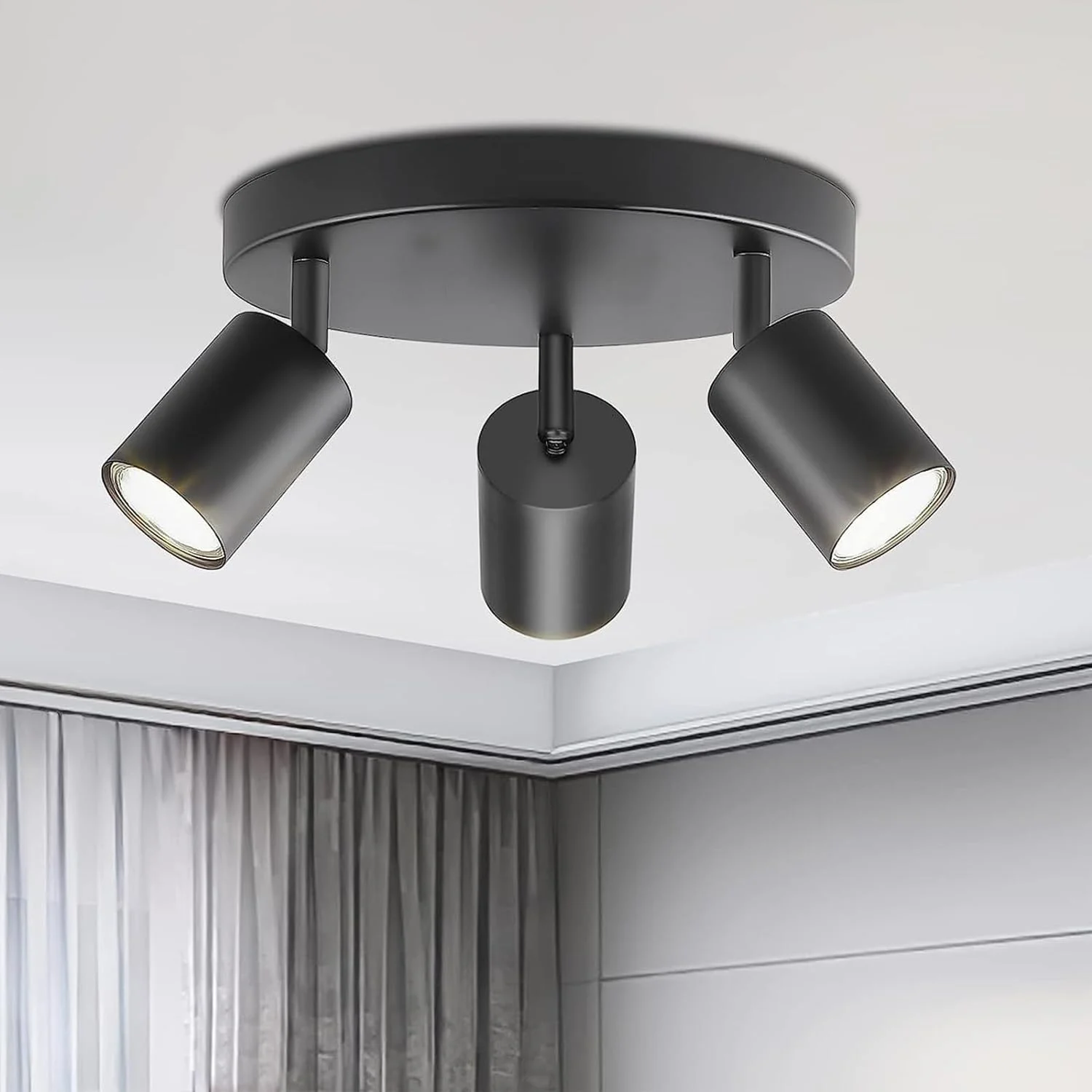 Led-GU10-Pendent-Lamps-3-4-Head-Track-Lighting-Fixture-Surface-Mounted ...