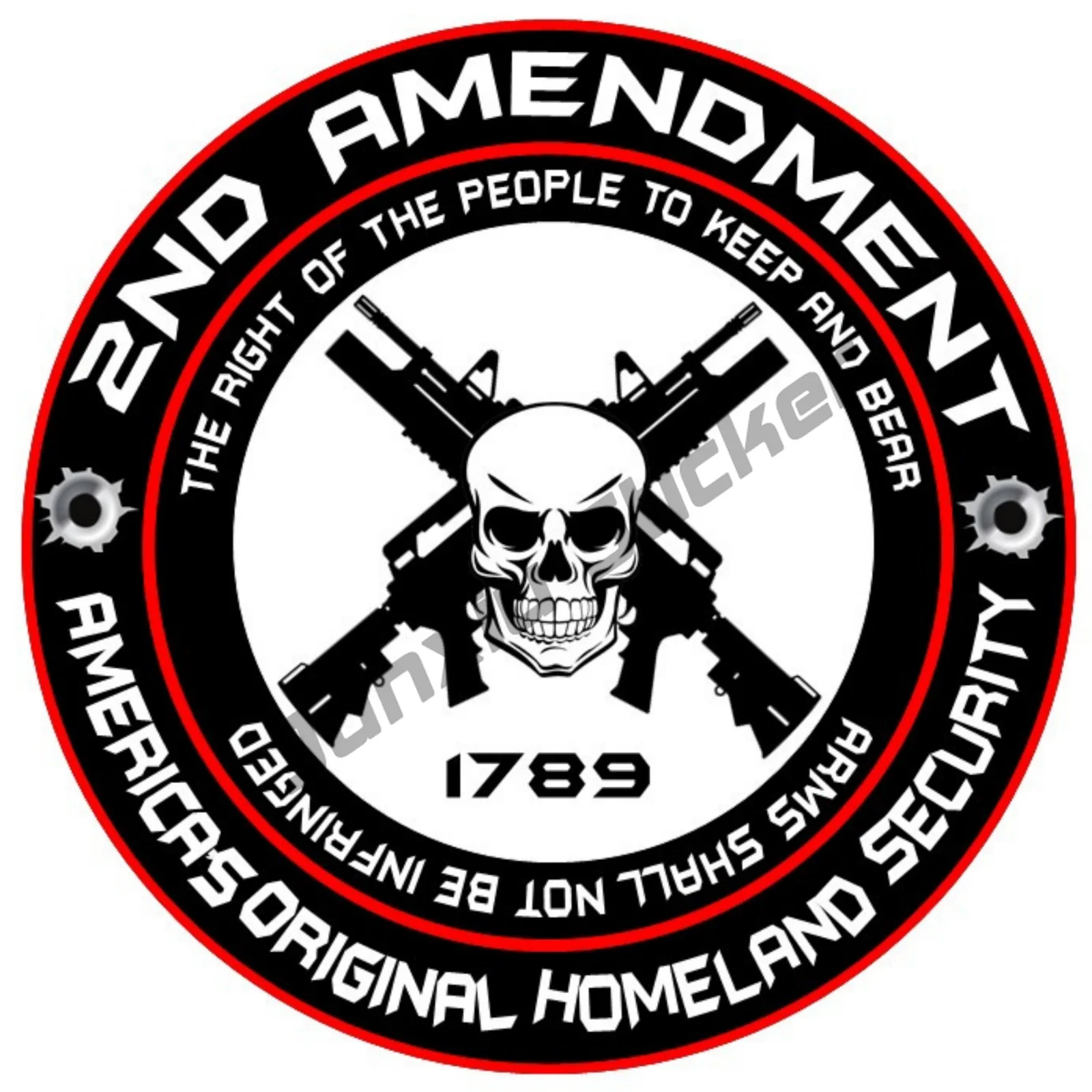 Right To Bear Arms Second Amendment Logo Vinyl Decal Sticker Laptop ...