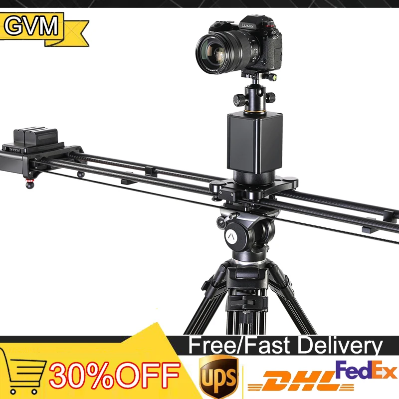 Gvm-2d Professional Wireless Camera Dslr Slider Motorized Rail Dolly ...