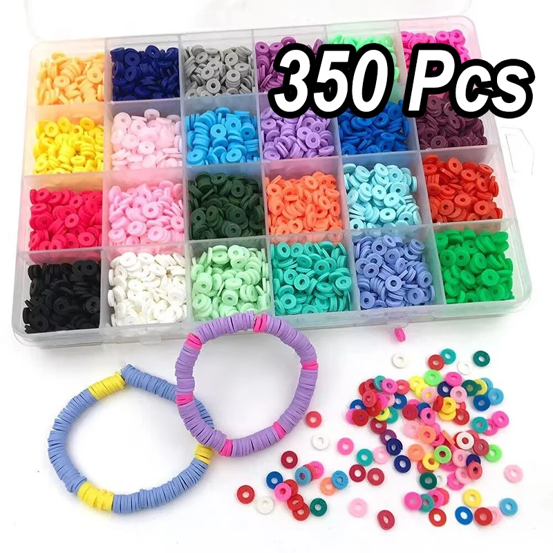 350-Pcs-Flat-Polymer-Clay-Beads-Round-Polymer-Clay-Beads-for-Bracelets ...