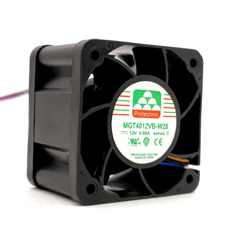 original MGT4012VB-W28 4028 4cm 12v 0.8A 1U double ball server fan ...