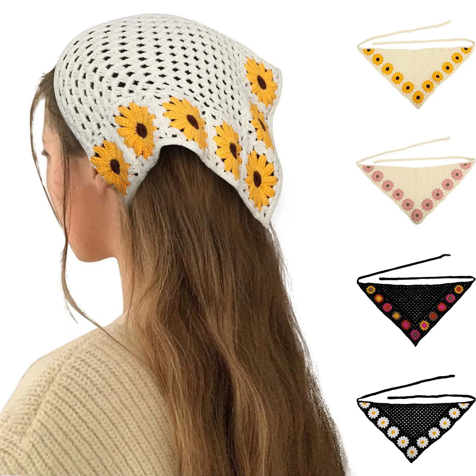 Headband-For-Sports-Ladies-Travel-Sweet-Cute-Wind-Handmade-Knitted ...