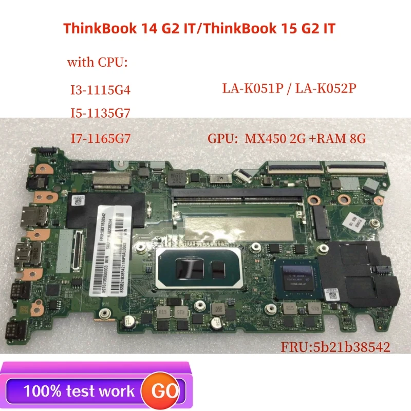 New-FLV34-14-15-G2-G3-ITL-ThinkBook-laptop-motherboard-SN-LA-K051P-LA ...