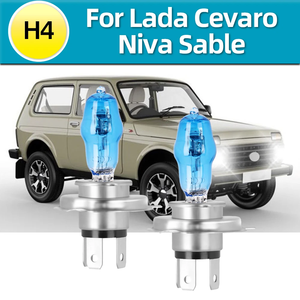 LSlight-100W-Pair-H4-Headlight-HOD-Lamp-6000K-Xenon-Car-Halogen-Lights ...