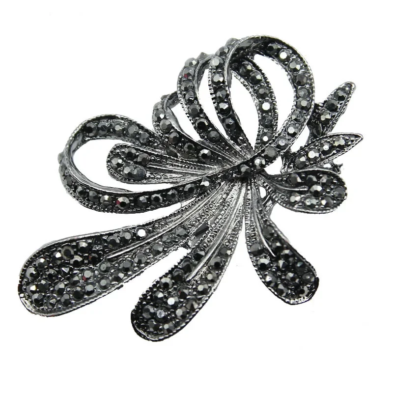 women retro black bow brooch fashion suit accessories pins - AliExpress 36