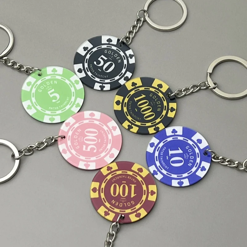 originality Keychain accessory Las Vegas good luck counter 5 10 50 100 ...