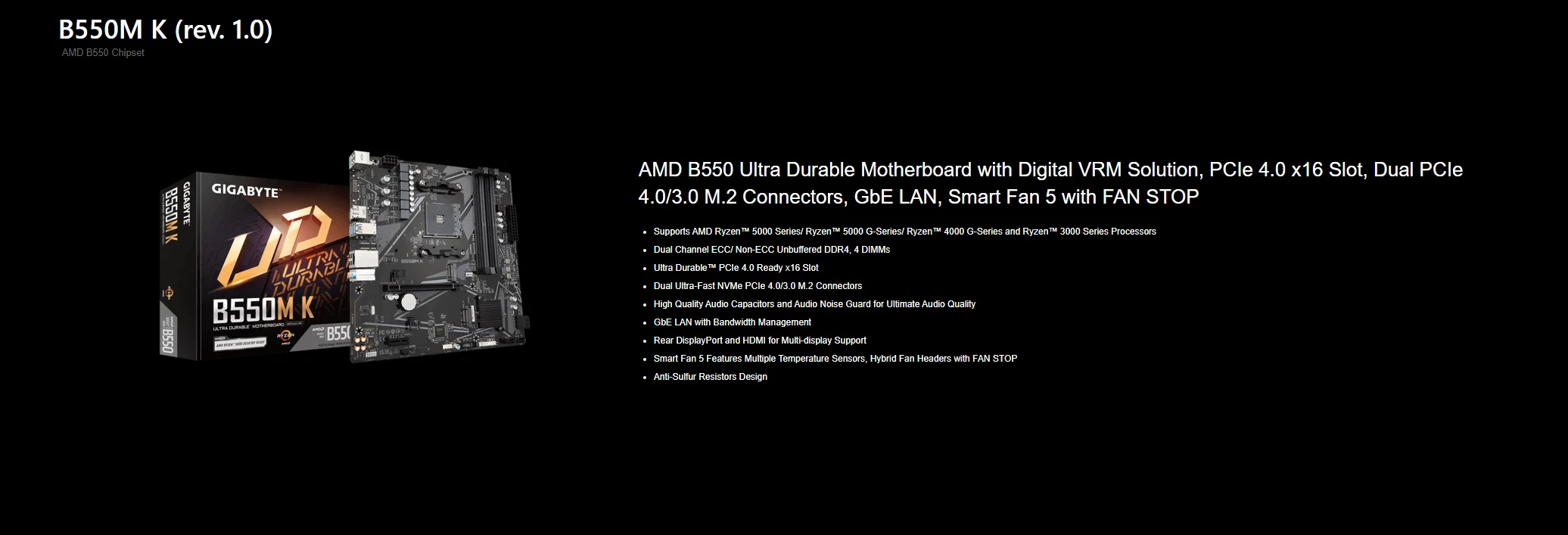 Terno AMD Ryzen 5 5600G R5 5600G CPU + Placa Mãe GIGABYTE GA B550M K ...