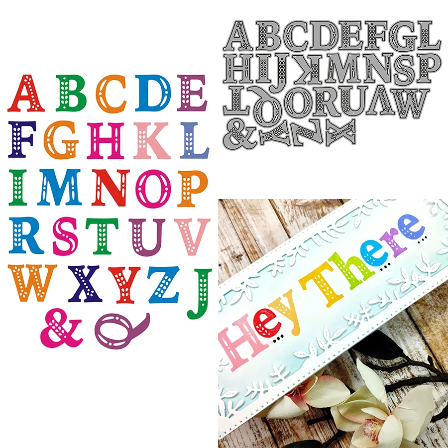 2024-New-Arrival-Words-Alphabet-Decoration-Metal-Cutting-Dies-for-DIY ...