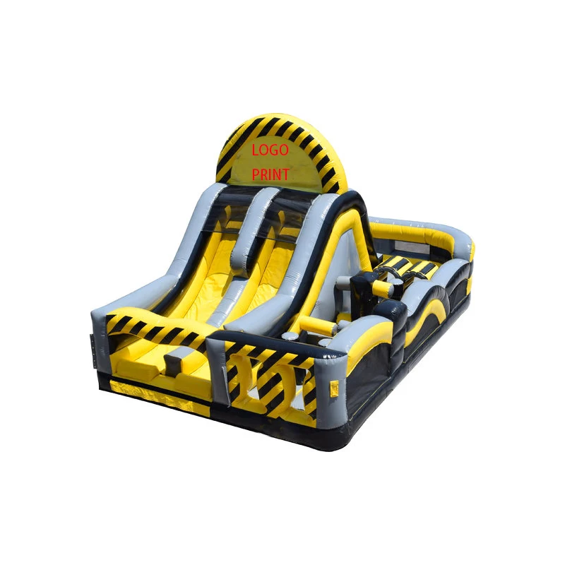 Caution-Theme-Obstacle-Course-Sports-Games-Inflatable-Slide-Bouncer ...