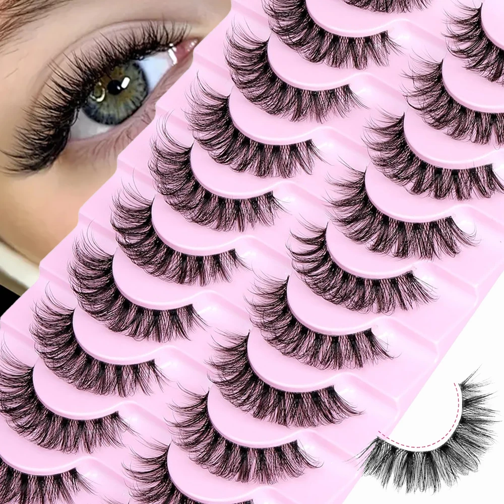 10-Pairs-Natural-Eyelashes-Fluffy-Lashes-D-Curl-3D-Volume-Wispy-False ...