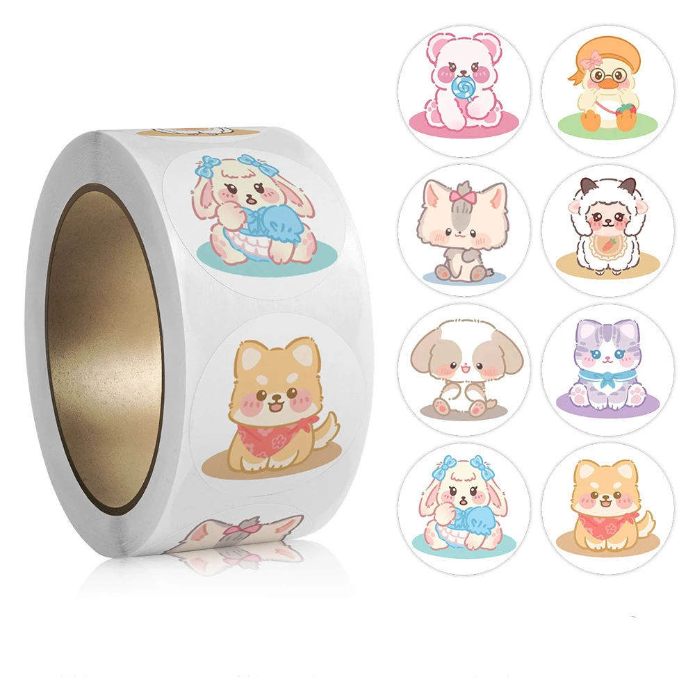 100-500pcs-Cartoon-Animal-Children-Sticker-Label-Cute-Toy-Game-Adhesive ...