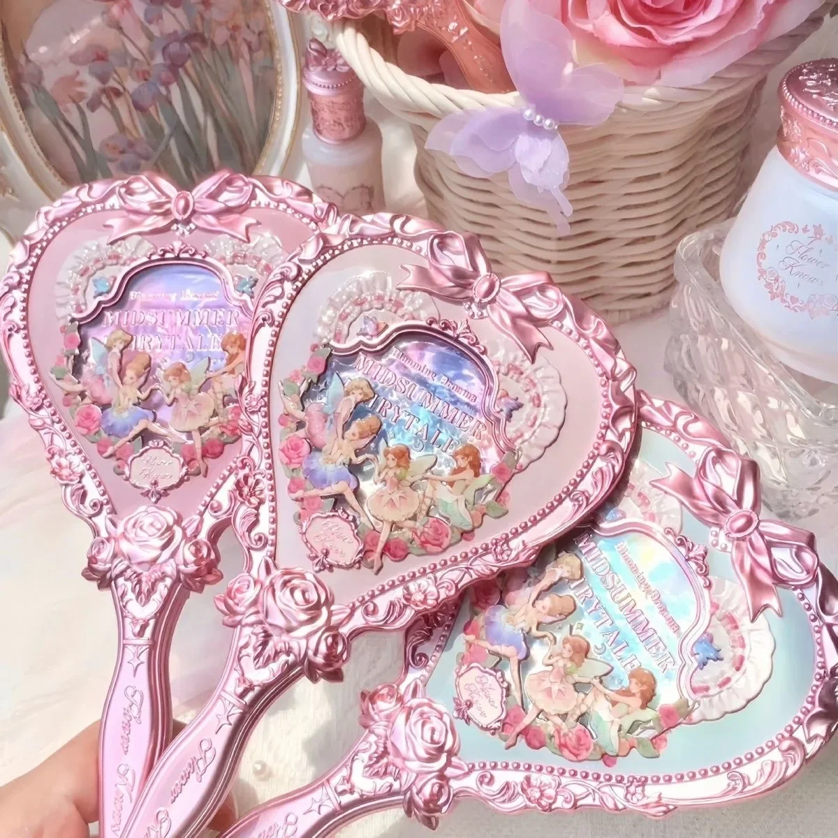 Flower-Knows-Midsummer-Fairytales-Collection-Hand-Mirror-Mint-Green ...