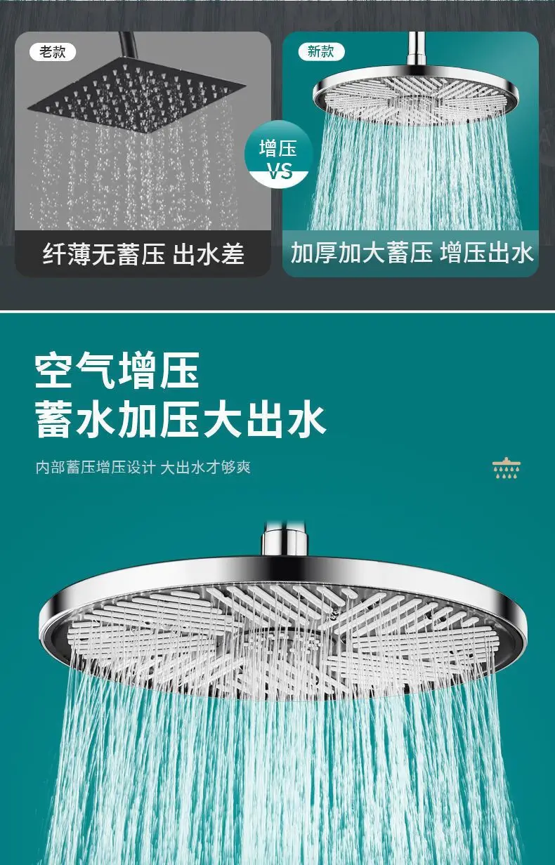 Generic New Design Large Flow Rainfall Shower Head High Pressure ...