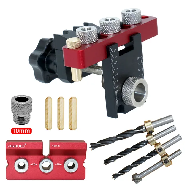 Woodworking 3 In 1 Dowelling Jig Universal Dowel Cam Jig Wood Hole ...