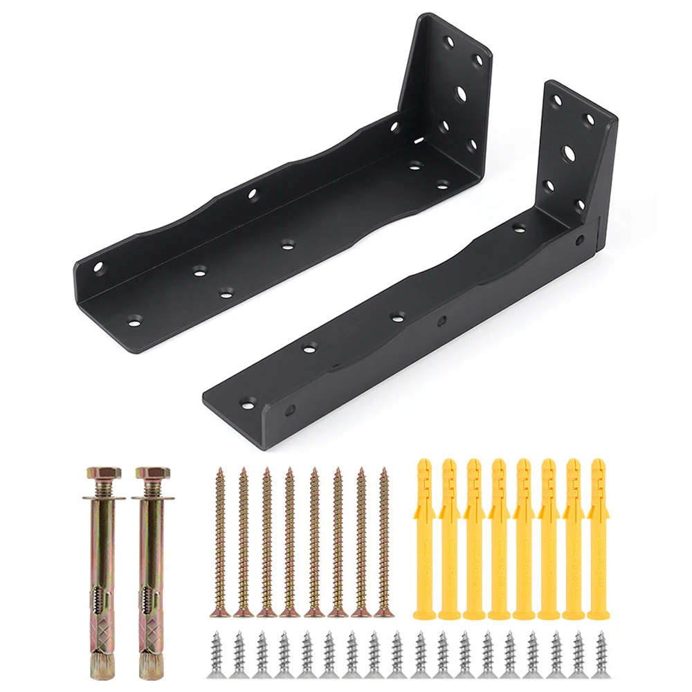2 Pack 9" Floating Cabinet Brackets Shelf Support Heavy Duty Hardware ...