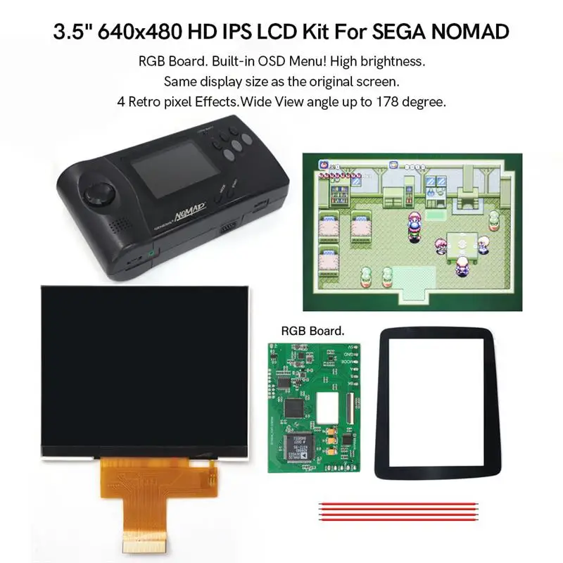 To-2023-NEW-for-Sega-NOMAD-LCD-IPS-Screen-Replacements-KIts-OSD-Menu ...