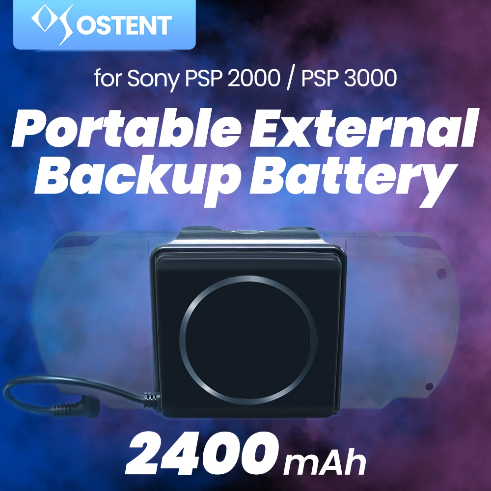 Ostent Black 2400mah External Battery Charger Power Storage Pack For ...