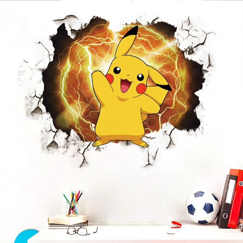 Pokemon Wallpaper Sticker | Pokemon Bedroom Stickers | Pokemon Figures ...