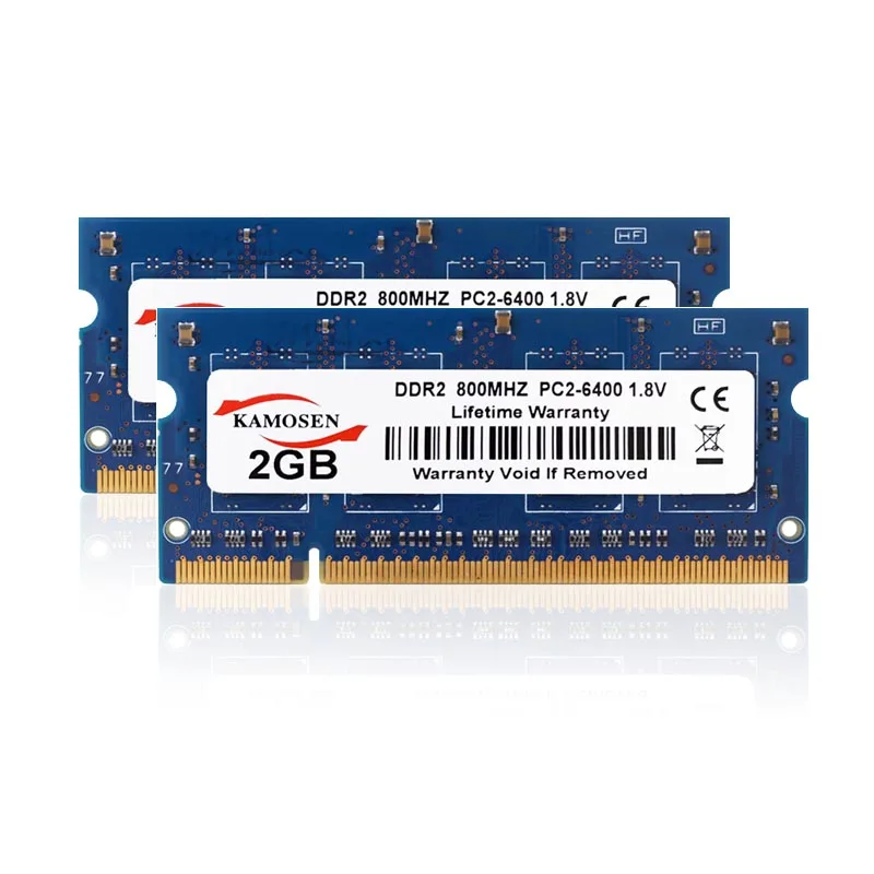 Pack of 2GB PC2-6400S DDR2 800MHz 204pin 1.8V SO-DIMM RAM notebook ...